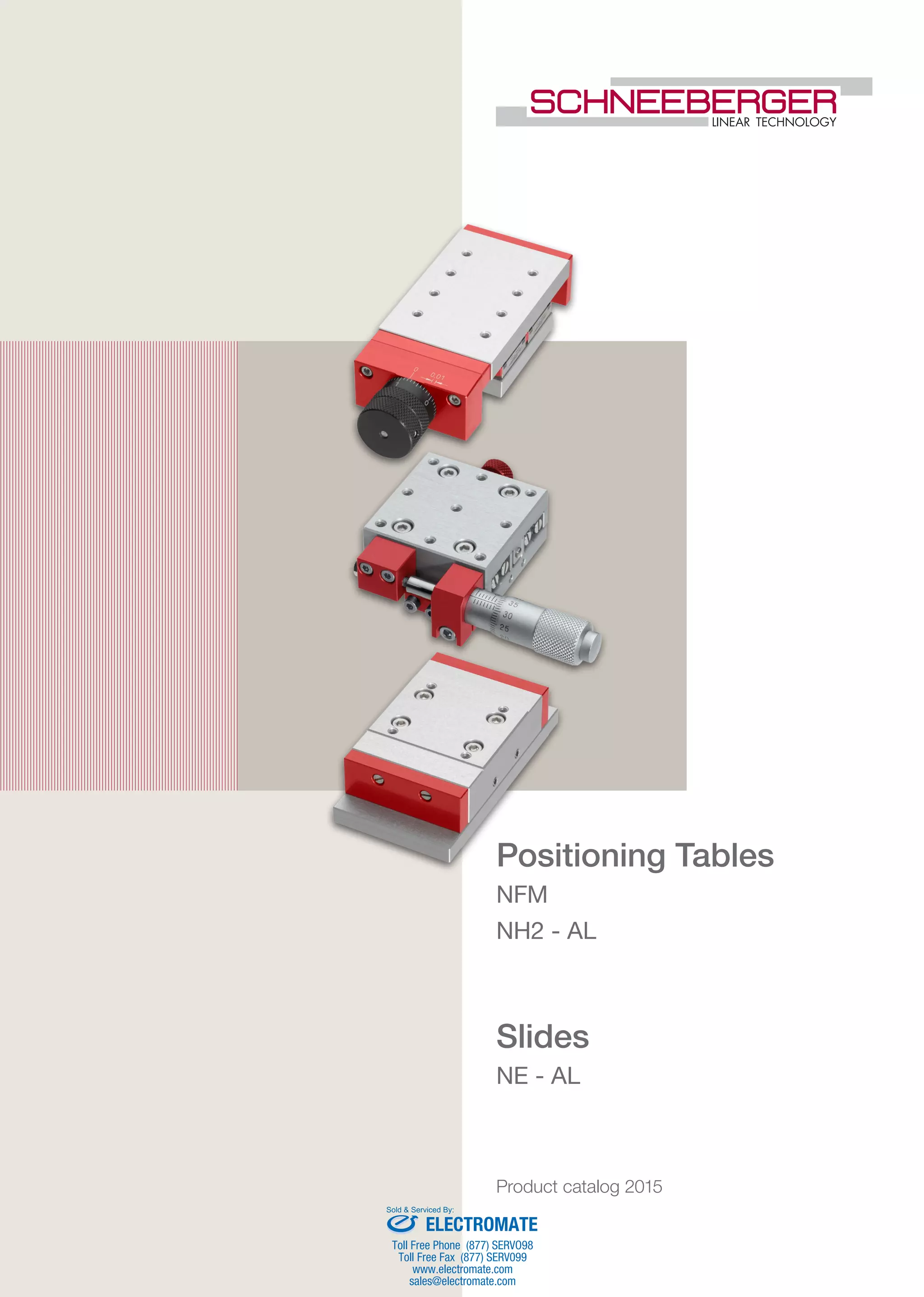 Schneeberger positioning tables_catalog | PDF