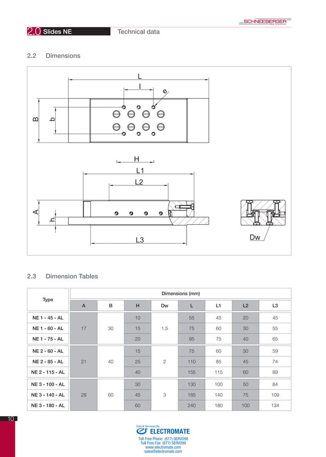 Schneeberger positioning tables_catalog | PDF