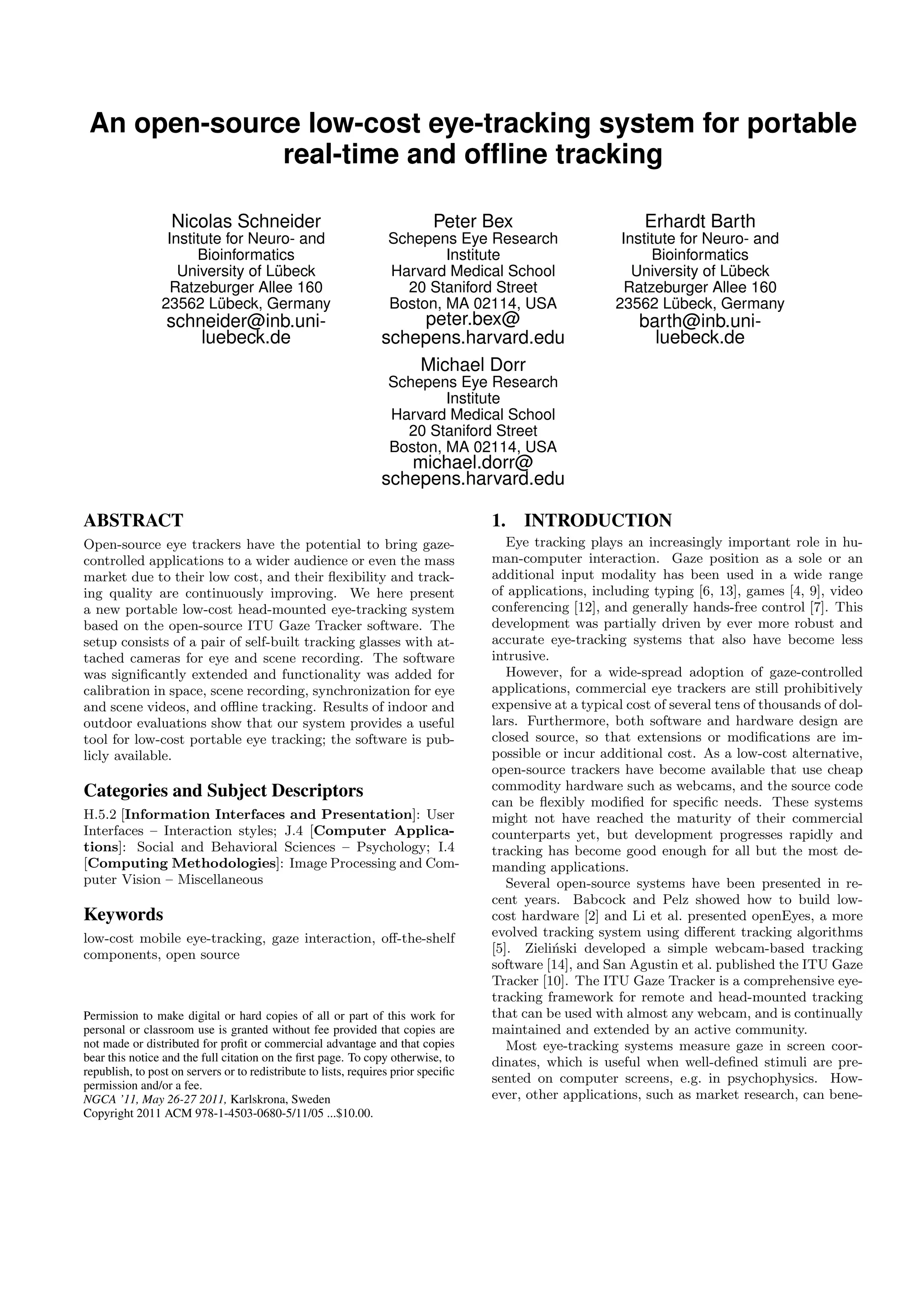 Schneider.2011.an open source low-cost eye-tracking system for portable ...