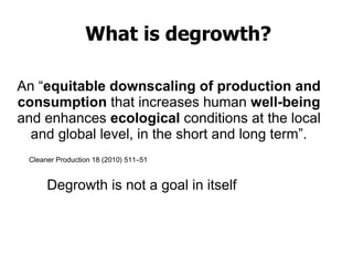 Introduction to Degrowth | PDF