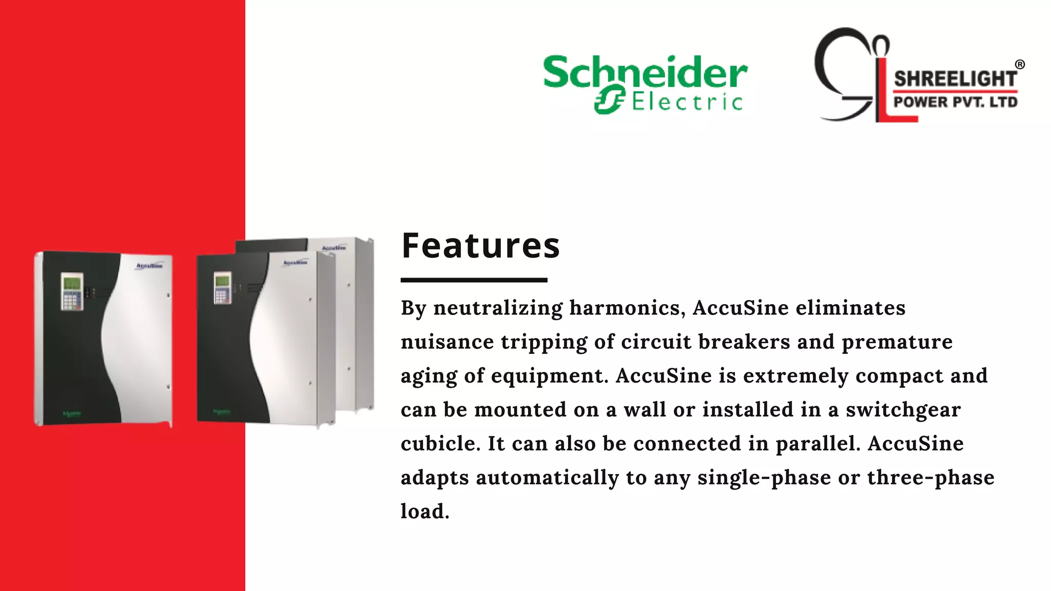 Schneider | AccuSine | Schneider products Suppliers in Vadodara | PDF