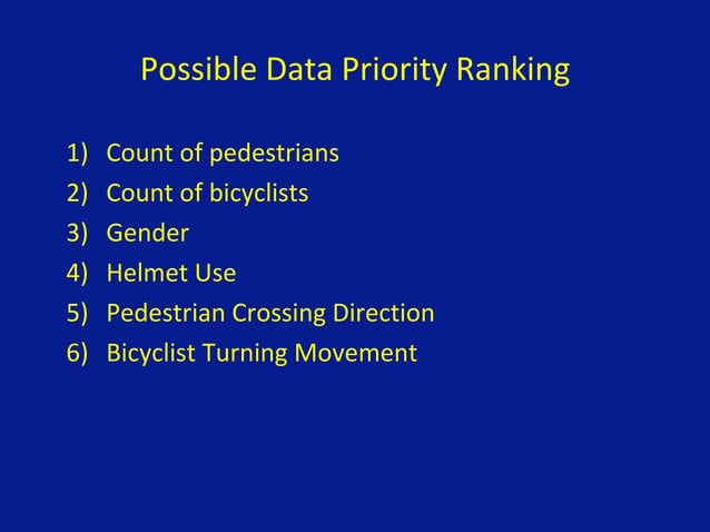 Session #7 - Pedestrian & Bicycle Counting Tips - Schneider | PPT