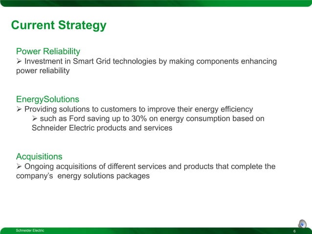 Schneider electric strategy presentation | PPTX | Power and Energy Industry | Industries