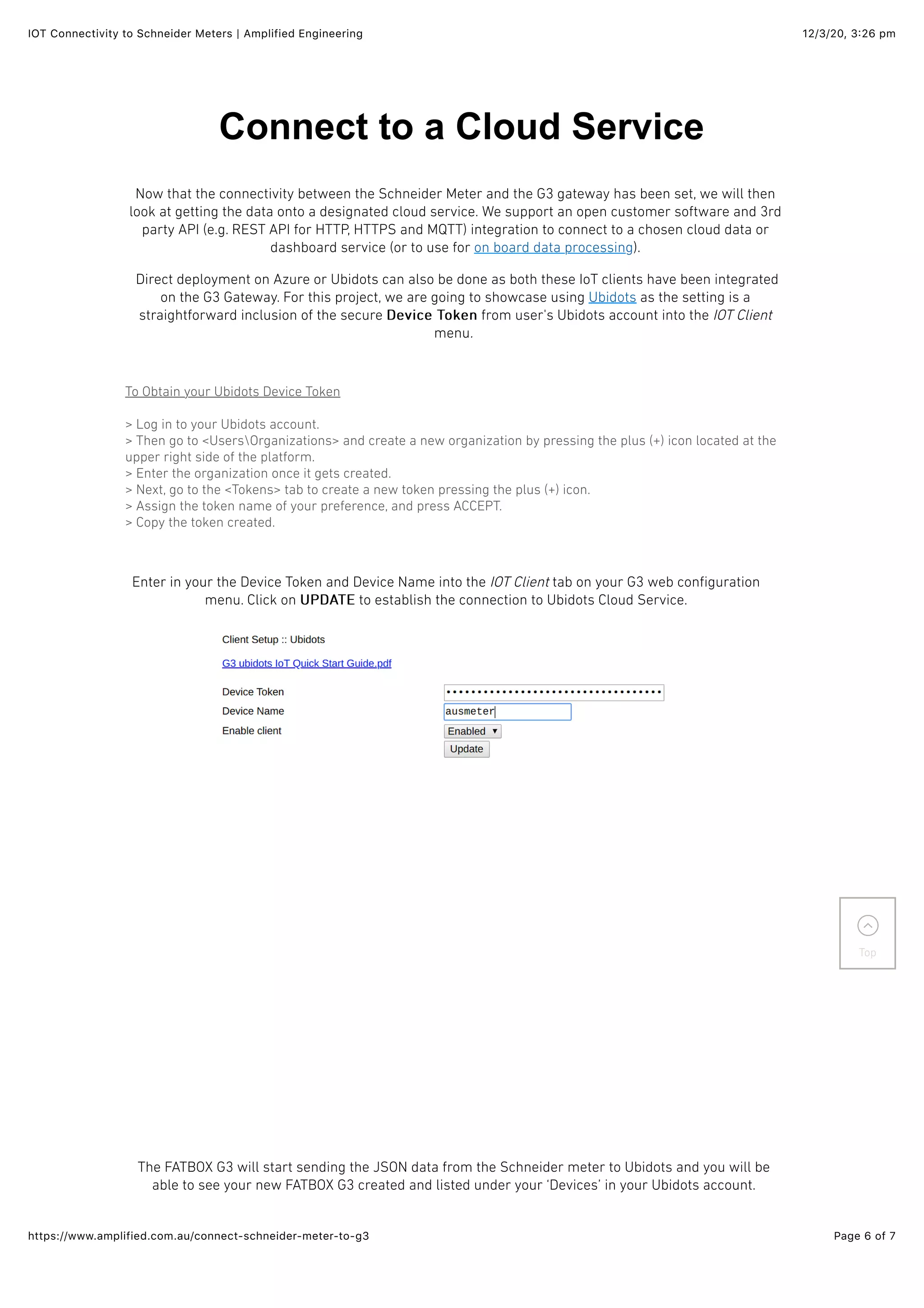 Connecting Schneider Modbus Meter To Iot Backend Using Gateway Ubidots