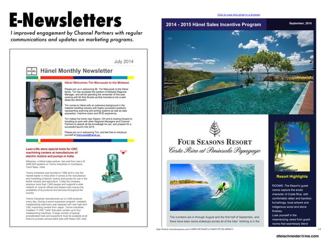 David Schneider Portfolio 2010 2015 | PPT