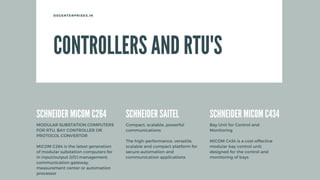 Schneider substation automation devices | PDF