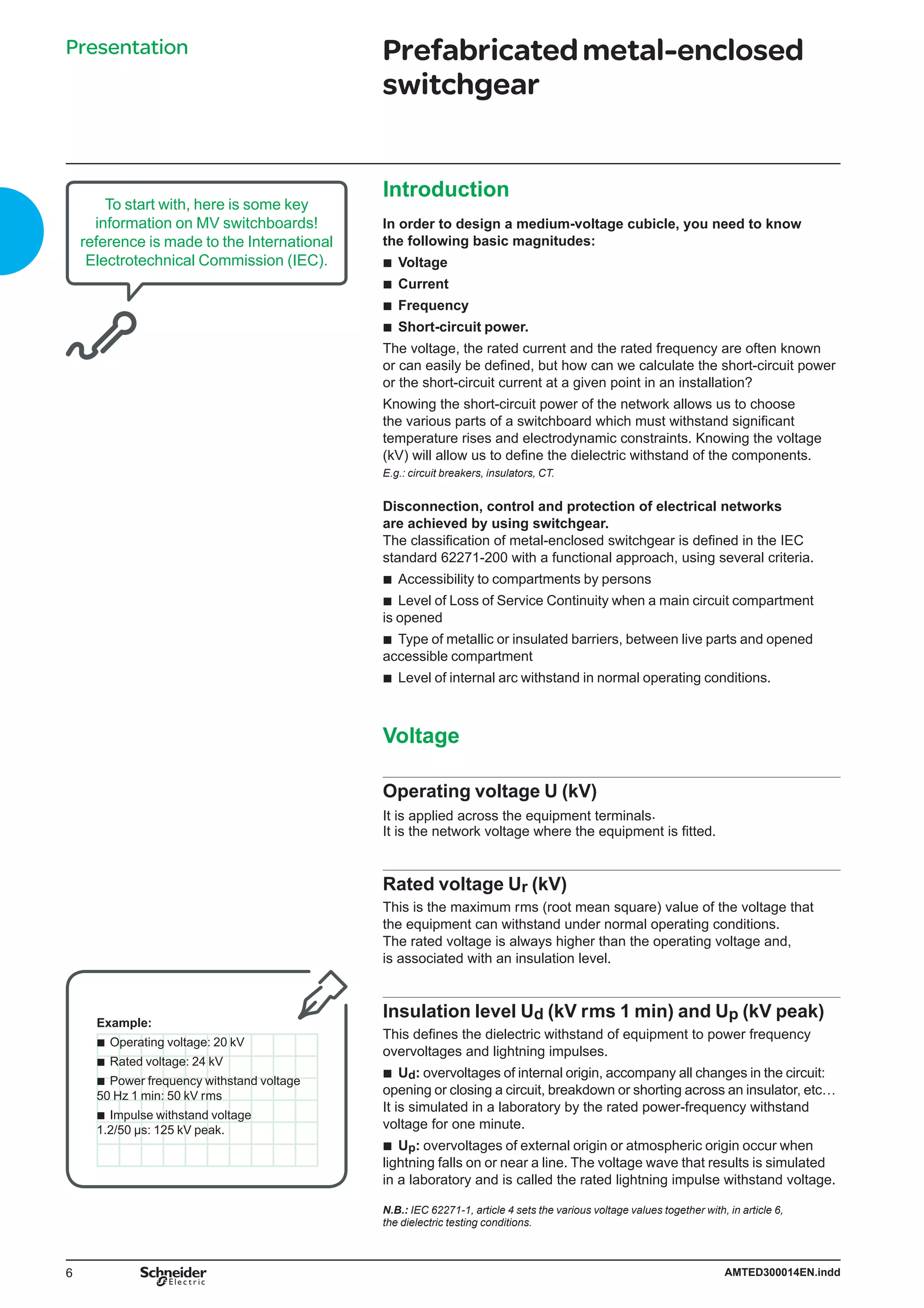Schneider Technical Guide - Medium Voltage Equipment Designers | PDF