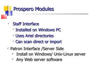 Prospero: A Web-based Document Delivery System | PPT