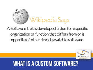 Custom Software Vs. Packaged Software | PDF