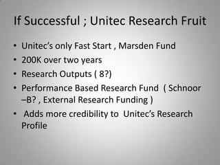 Schnoor And The Marsden Fund | PPT