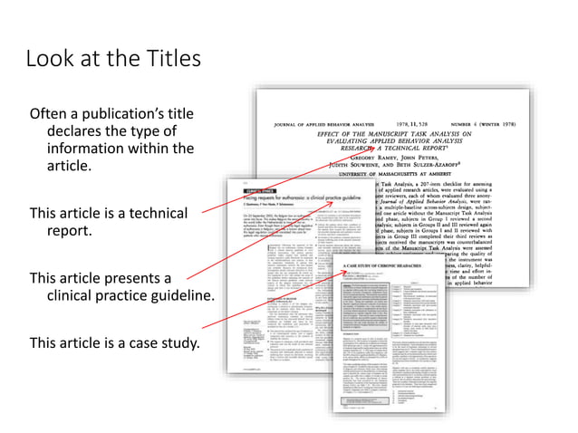 Anatomy of a Scholarly Journal Article | PPT