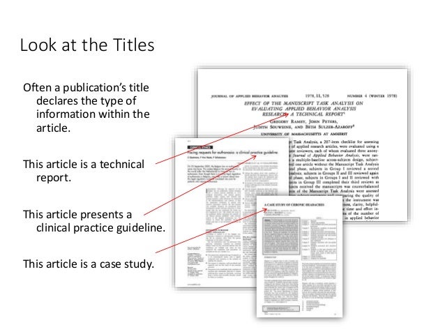Anatomy of a Scholarly Journal Article
