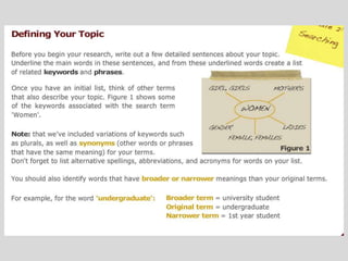Scholarly information - beginner | PPTX