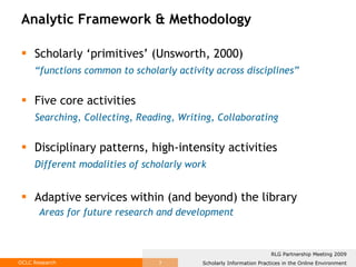 Scholarly Information Practices In The Online Environment | PPT