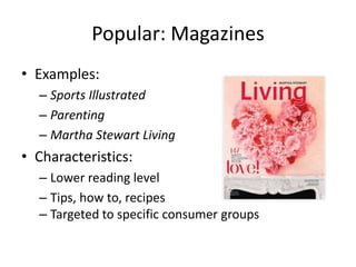 Scholarly vs. Popular | PPTX