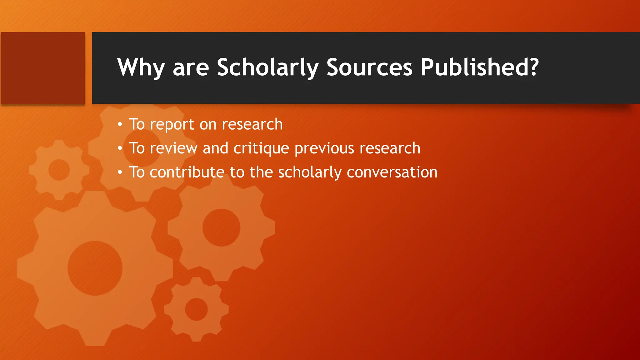 Comparing Scholarly Sources and Popular Sources | PPTX