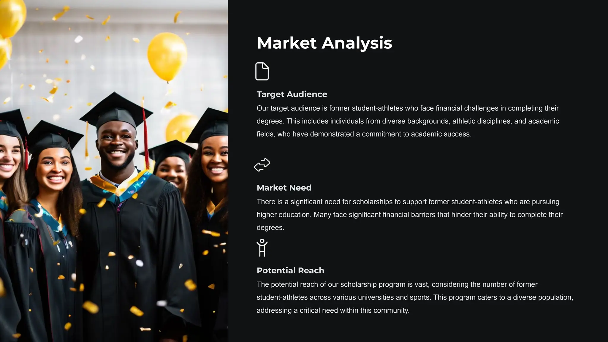 Scholarship Pitch Deck Template by viktor the pitcherman | PDF