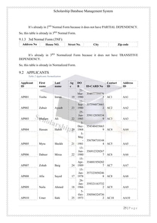 Scholarship Database Management System | PDF
