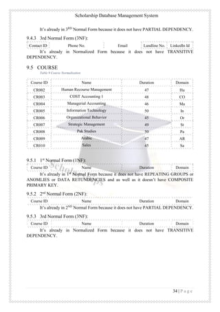 Scholarship Database Management System | PDF