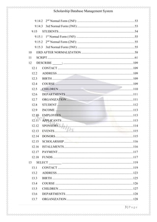 Scholarship Database Management System | PDF