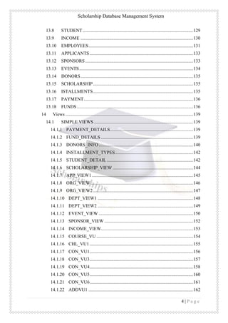 Scholarship Database Management System | PDF