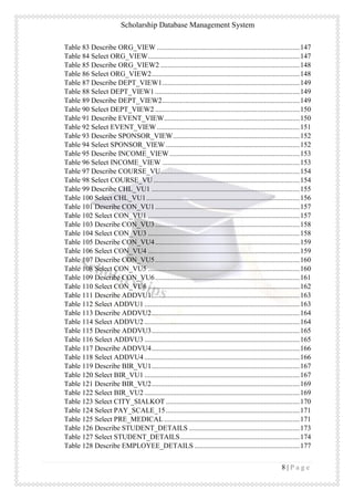 Scholarship Database Management System | PDF