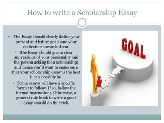 Scholarship essay | PPT