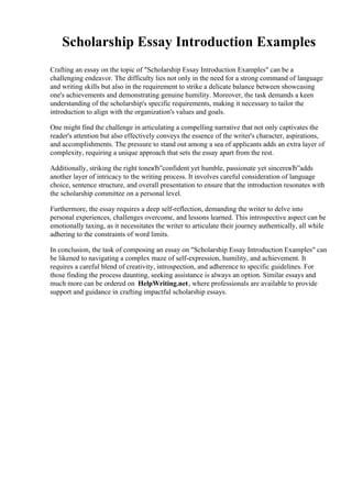 Scholarship Essay Introduction Examples.pdf