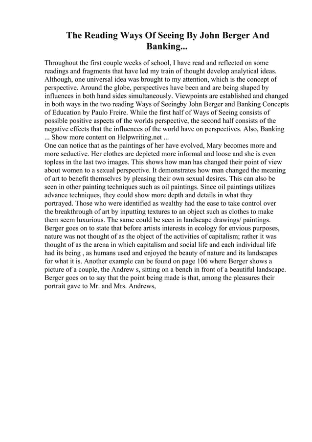 Scholarship Essay Introduction Examples | PDF