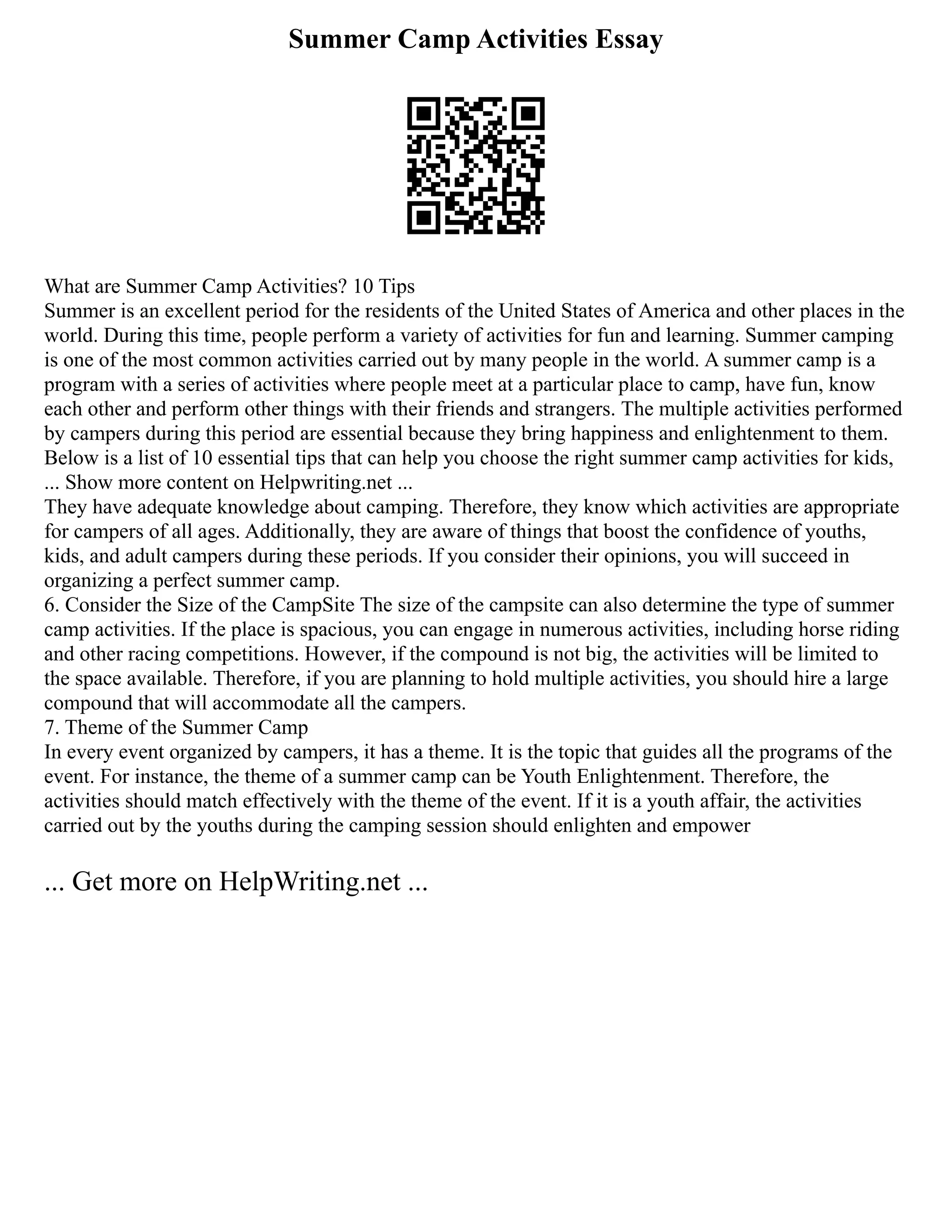 Scholarship Essay Samples Check More At Https | PDF