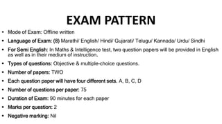 Scholarship Examination for School Students - Maharashtra | PPTX
