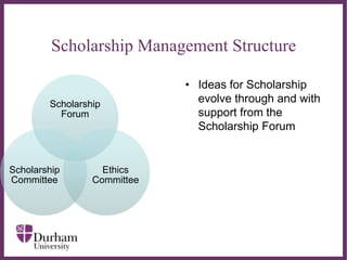 Scholarship Forum | PPTX
