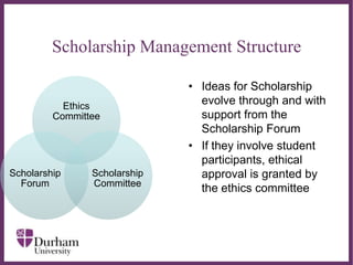 Scholarship Forum | PPTX