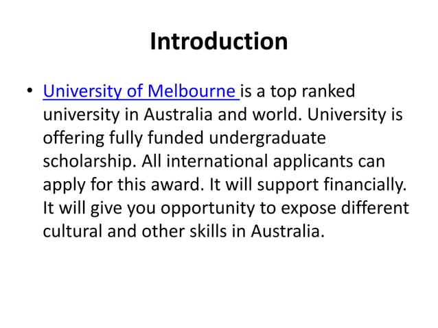 Scholarship in Australia at University of Melbourne 2023.pptx