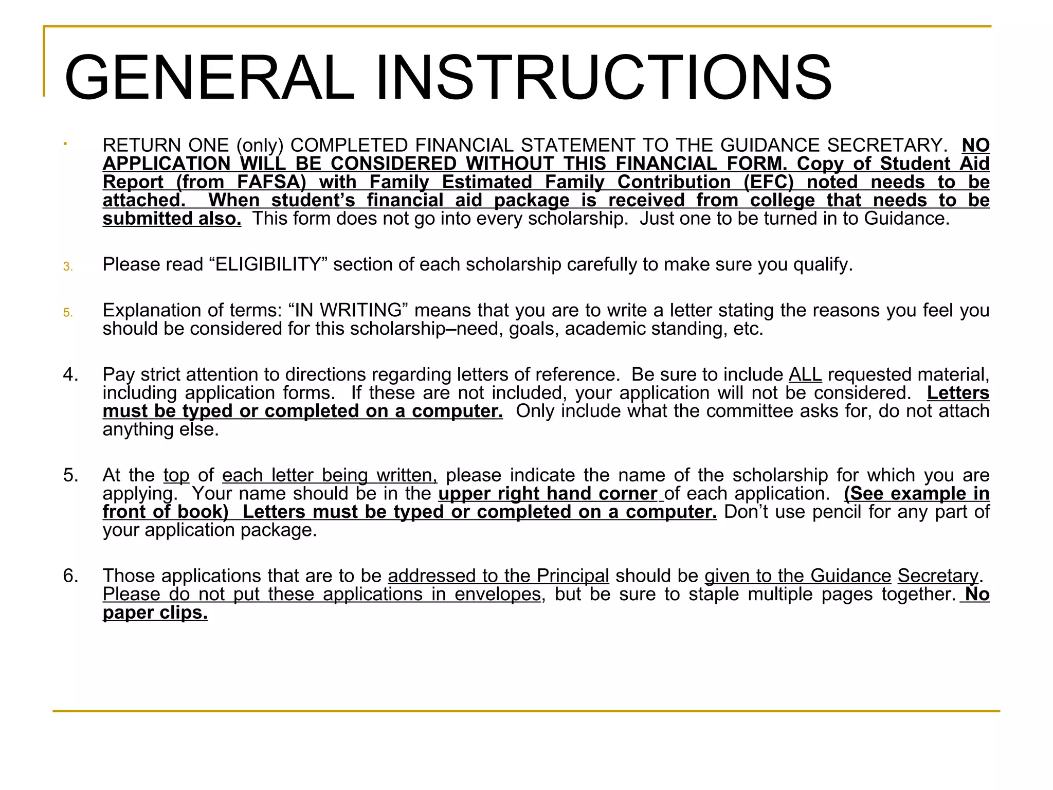 Scholarship Power Point | PPT