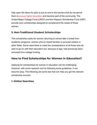 Scholarships for Women in Education Supporting Dreams and Goals.pdf