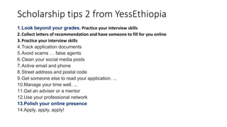 scholarship tips.pptx | Student Financial Aid | Financial Assistance