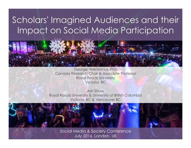 Scholars imagined audiences | PPT