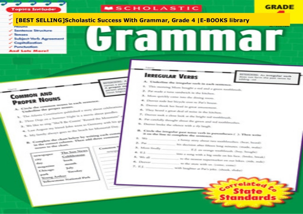 BEST SELLING Scholastic Success With Grammar Grade 4 E BOOKS Library best-selling-scholastic-success-with-grammar-grade-4-e-books-library