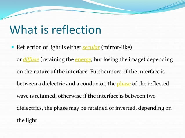 Light & Reflection | PPT