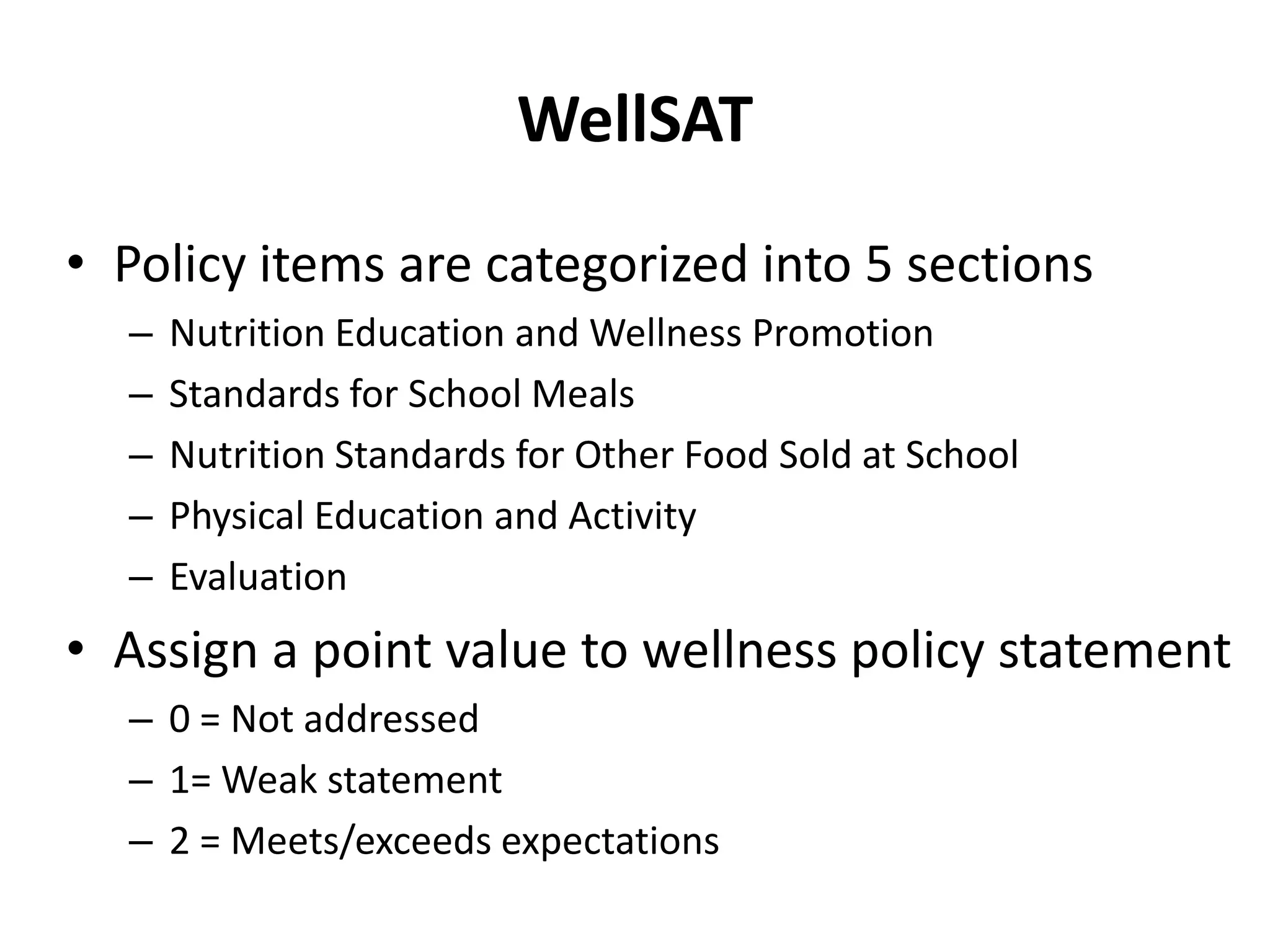 School wellness policies | PPTX