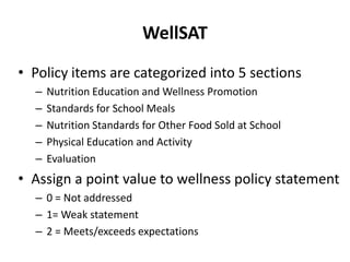 School wellness policies | PPTX
