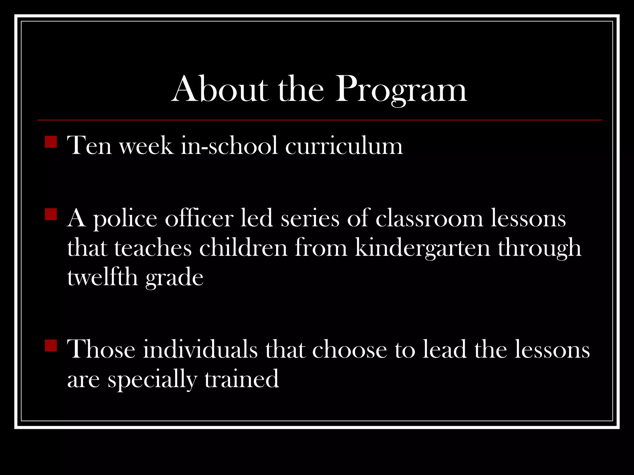 School based drug prevention | PPT