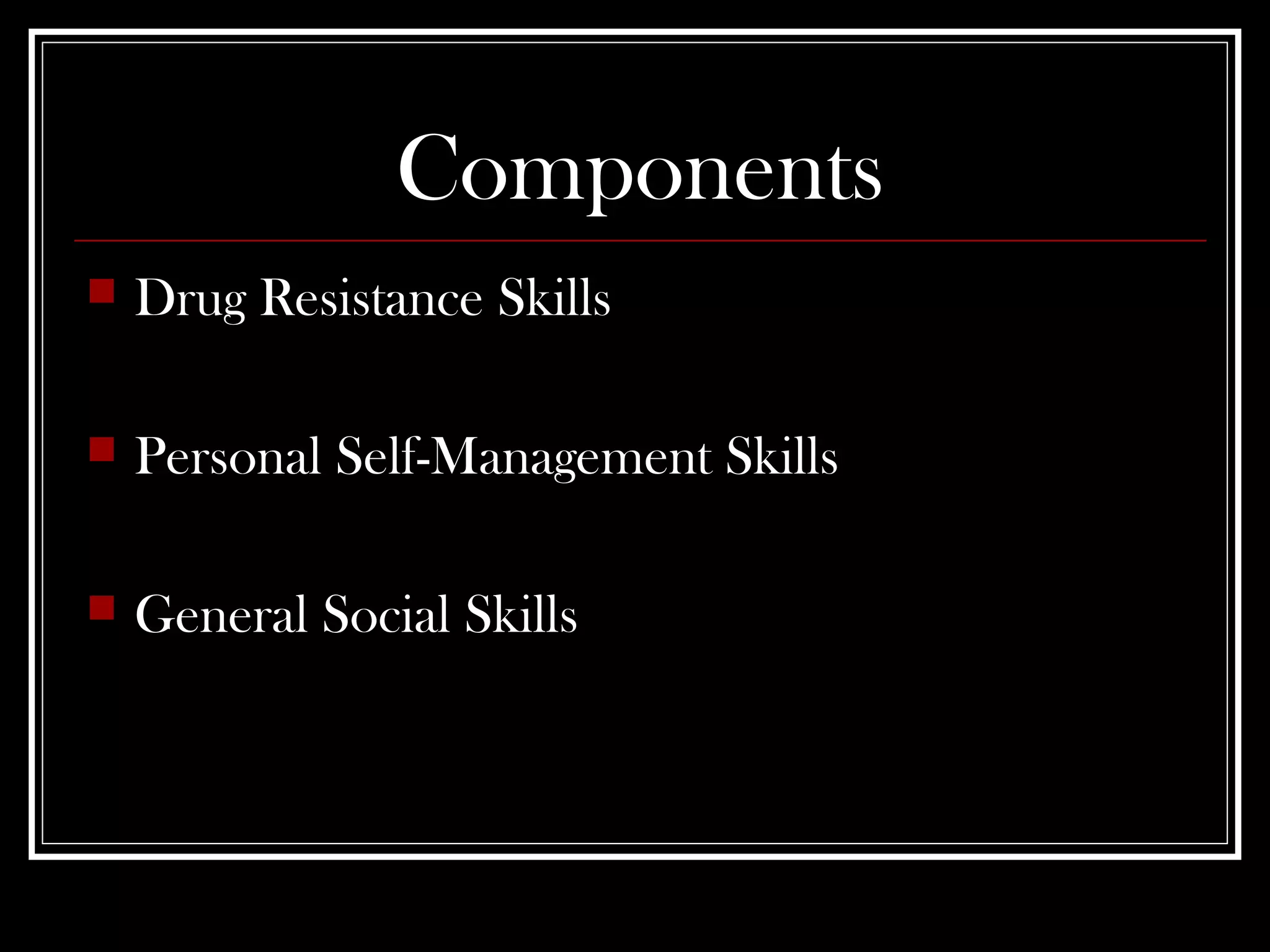 School based drug prevention | PPT