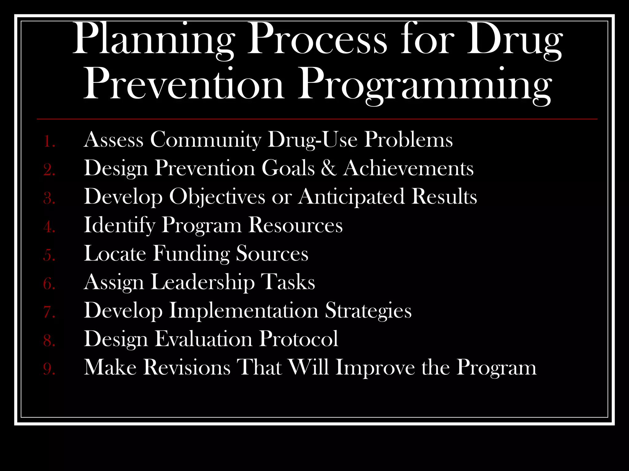 School based drug prevention | PPT