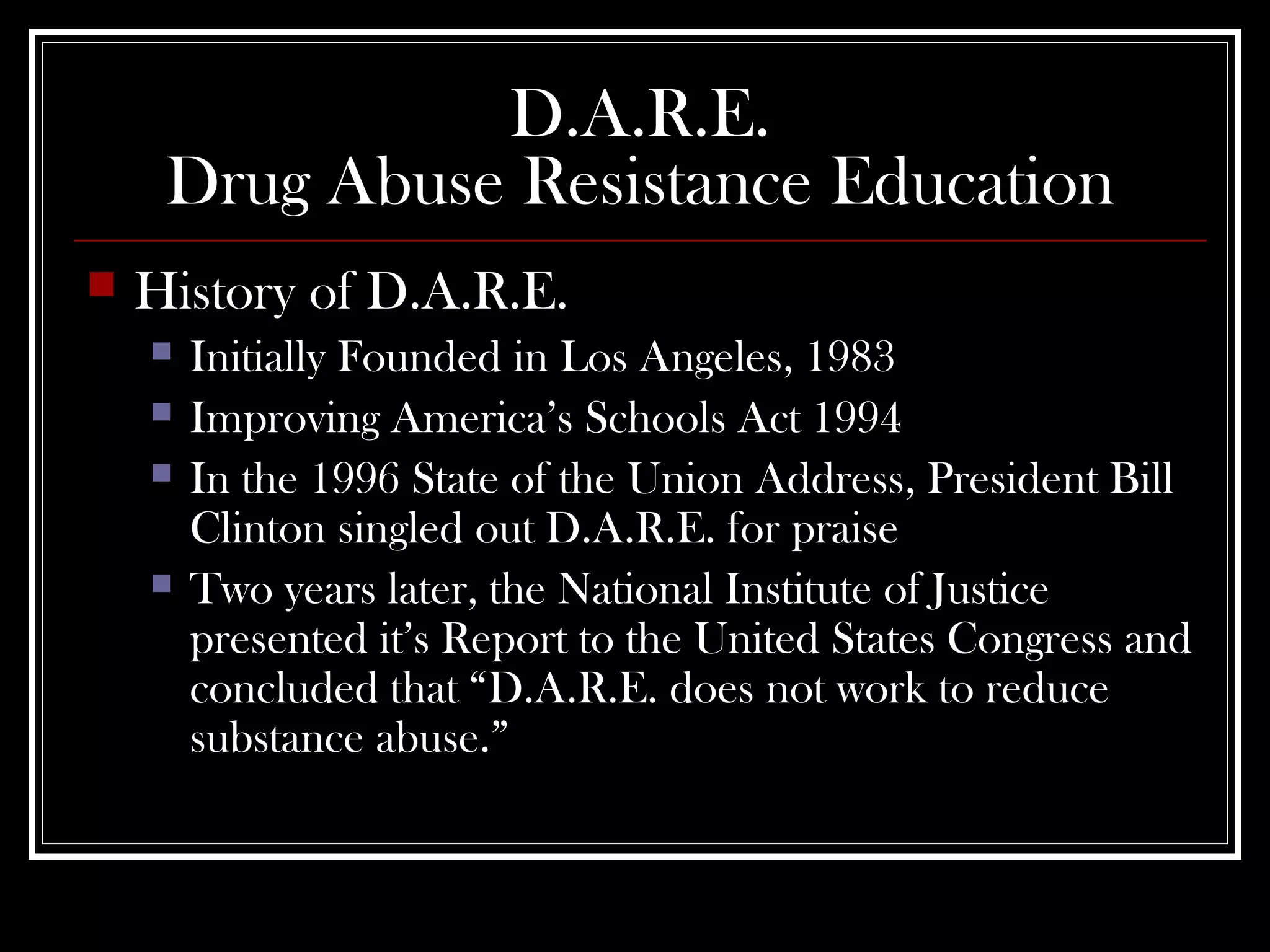 School based drug prevention | PPT