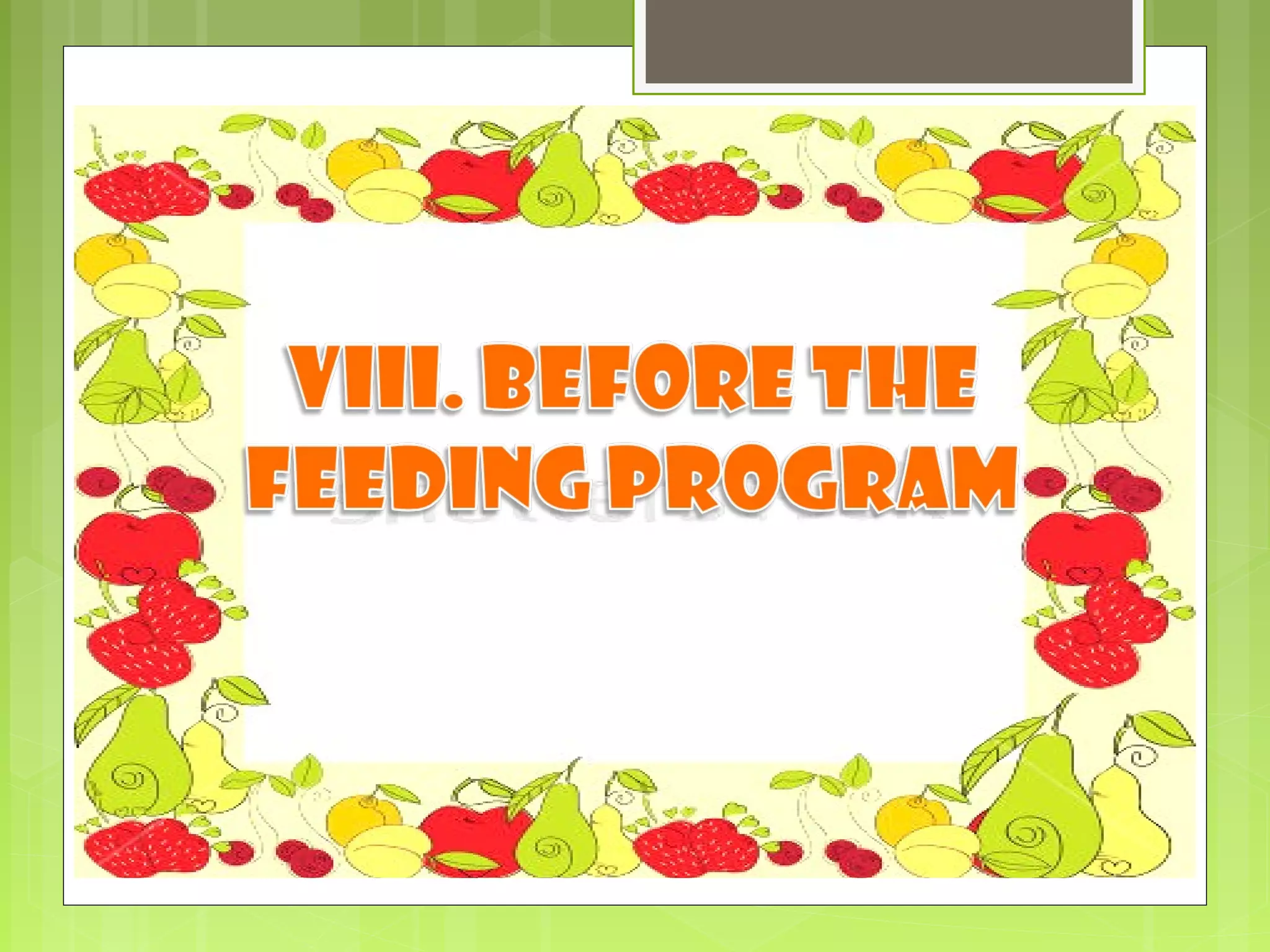 School based feeding program - best practices | PPT