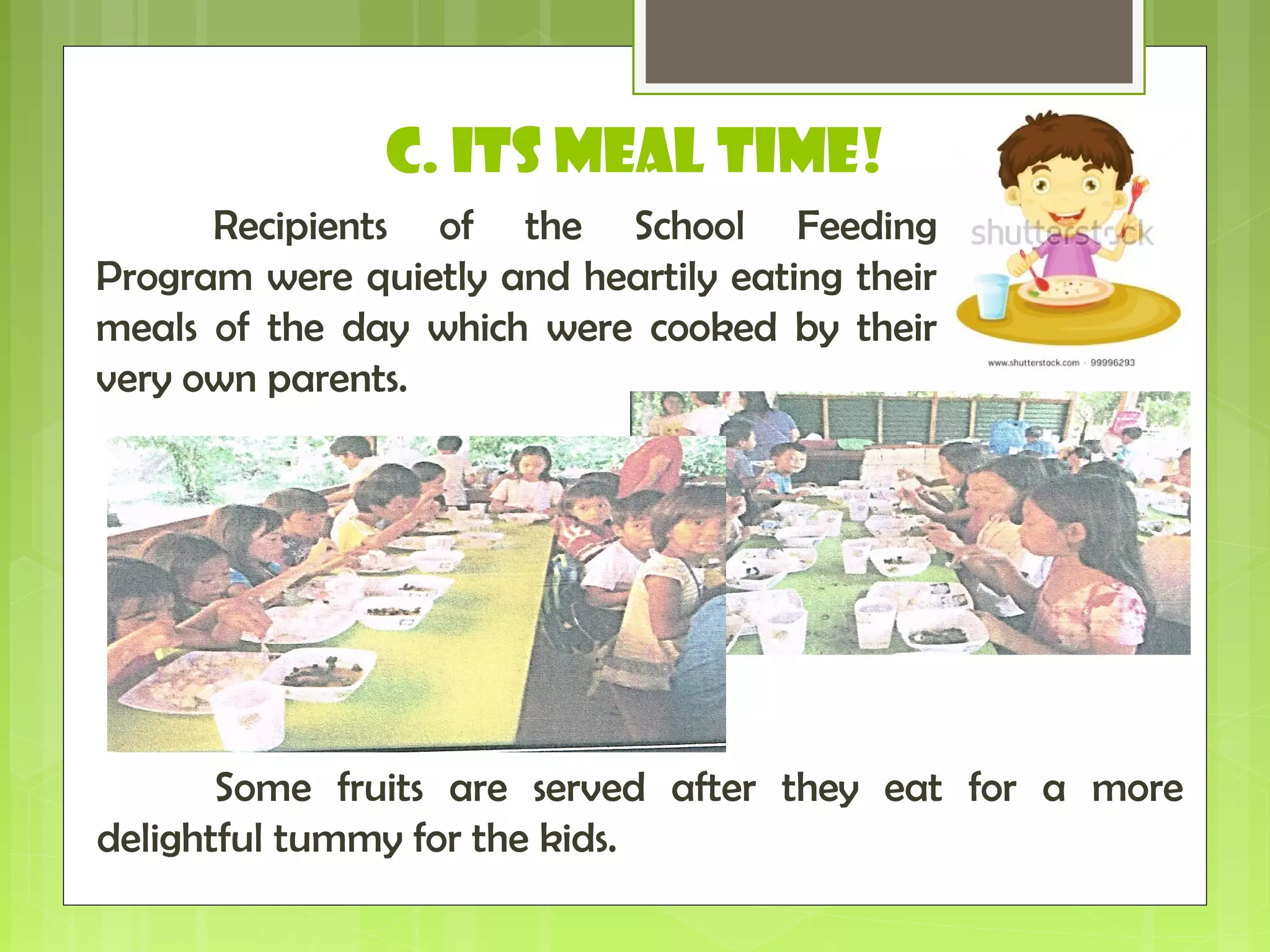 School based feeding program - best practices | PPT