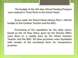School based feeding program - best practices | PPT