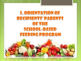 School based feeding program - best practices | PPT